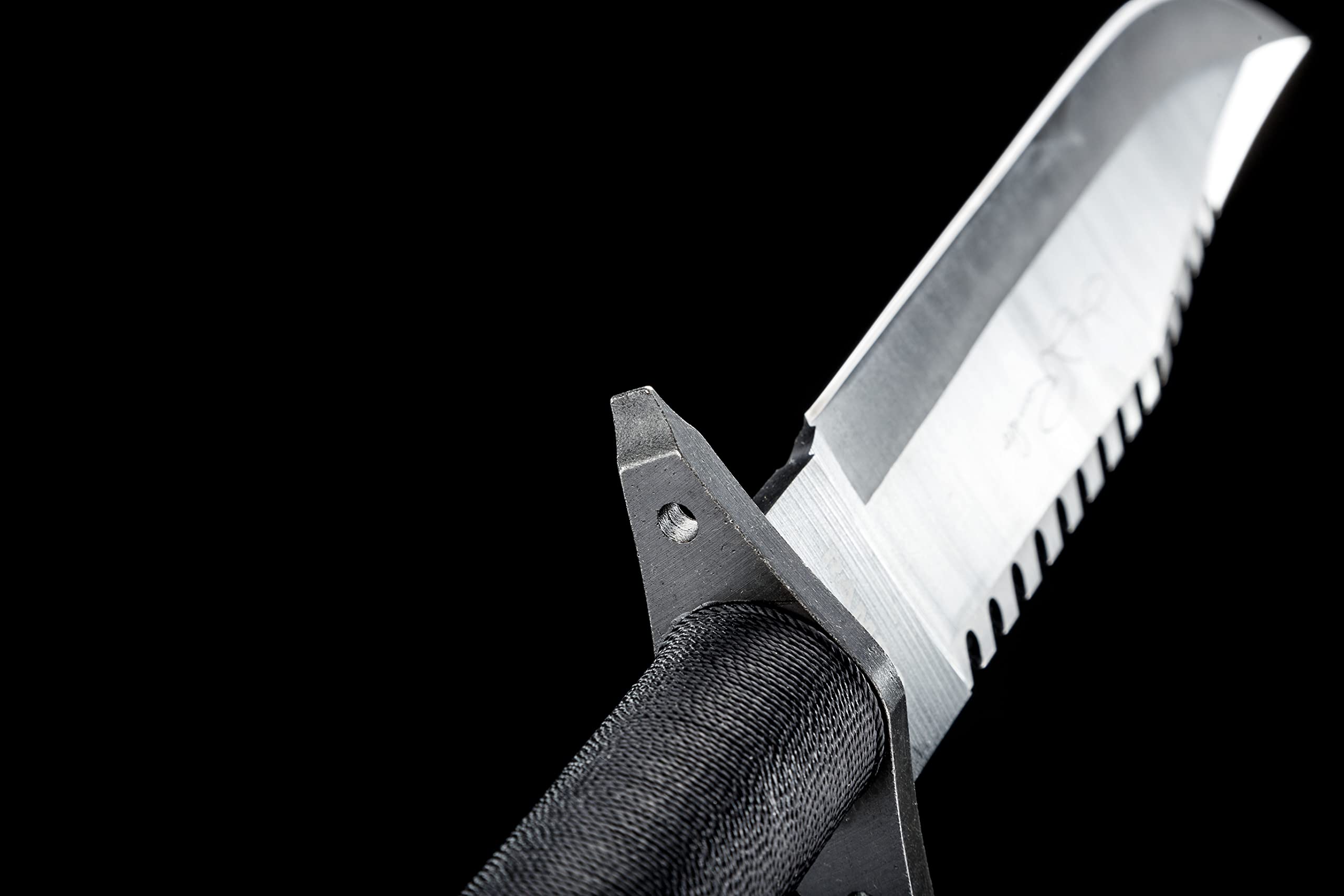 Rambo Survival Knife First Blood Part 2 with Signature - Leather Sheath & Premium Box - Fixed blade Hunting Outdoor Camping
