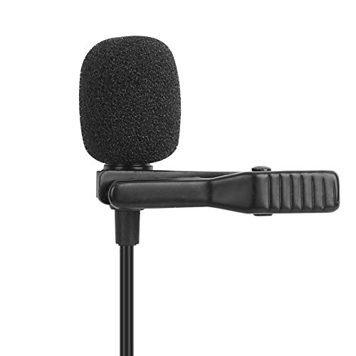 Natruss Collar Clip Microphone, Easy to Carry Fine Workmanship Recording Microphone, Small Size for Meeting Worked with DJI OSMO Action