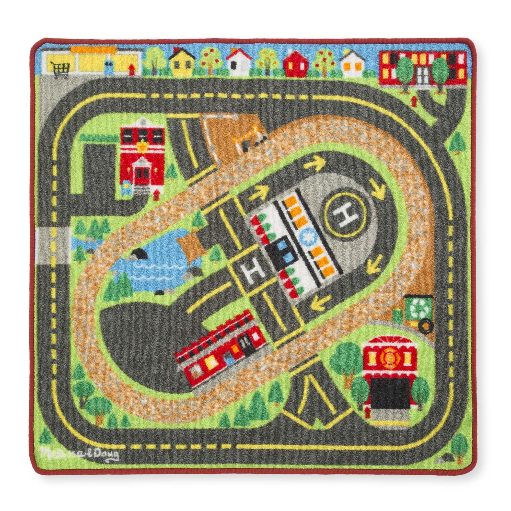 Melissa & Doug Deluxe Multi Vehicle Activity Rug (SIOC)