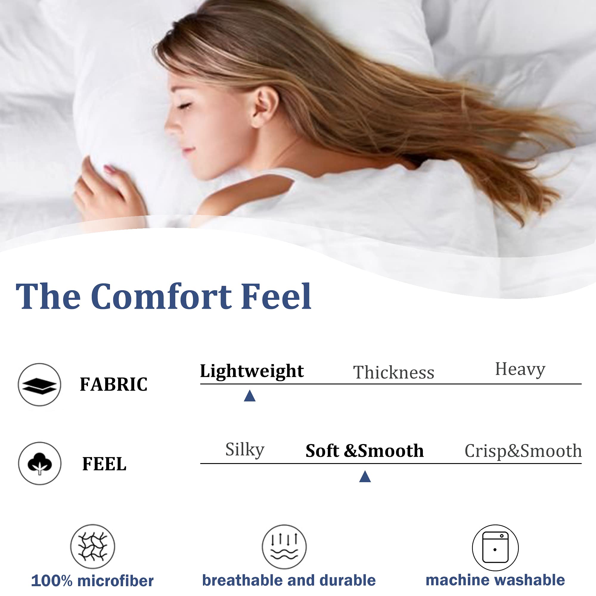 Mary Hatch Queen Sheet Sets Soft Dark Gray 1800 Thread Count Bed Set Comfortable Microfiber Sheet Set 4 Piece Fitted Sheet Flat Sheet Pillowcases Easy Fit Deep Pocket