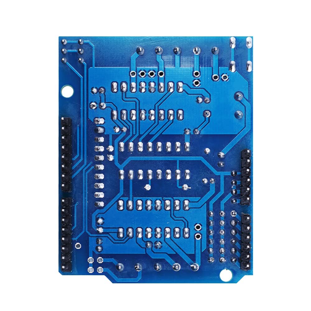 Treedix 2pcs Compatible with Arduino Motor Driver Expansion Board Motor Control Shield L293D Motor Board Robot Development for Beginners