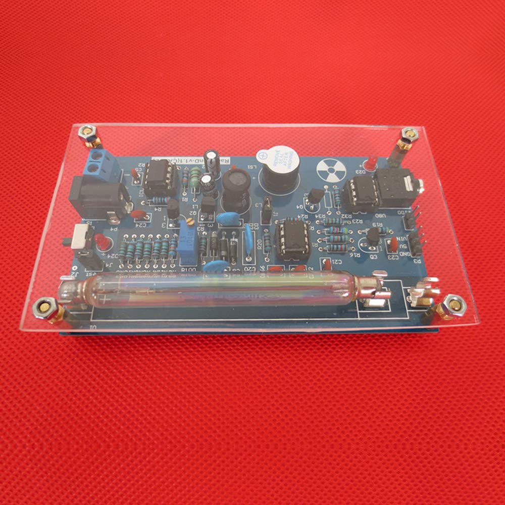 ZSEM Assembled DIY Geiger Counter Kit Module Nuclear Radiation Detector LCD Display with Sound and Light Alarm Function