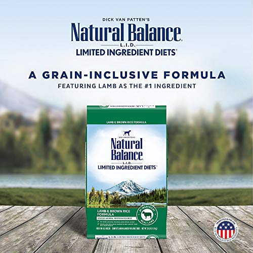 Natural Balance L.I.D. Limited Ingredient Diets Dry Dog Food, Lamb & Brown Rice Formula, 26 Pounds