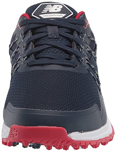 New Balance Men's Fresh Foam PaceSL Golf Shoe, Navy/Red, 9.5 Wide