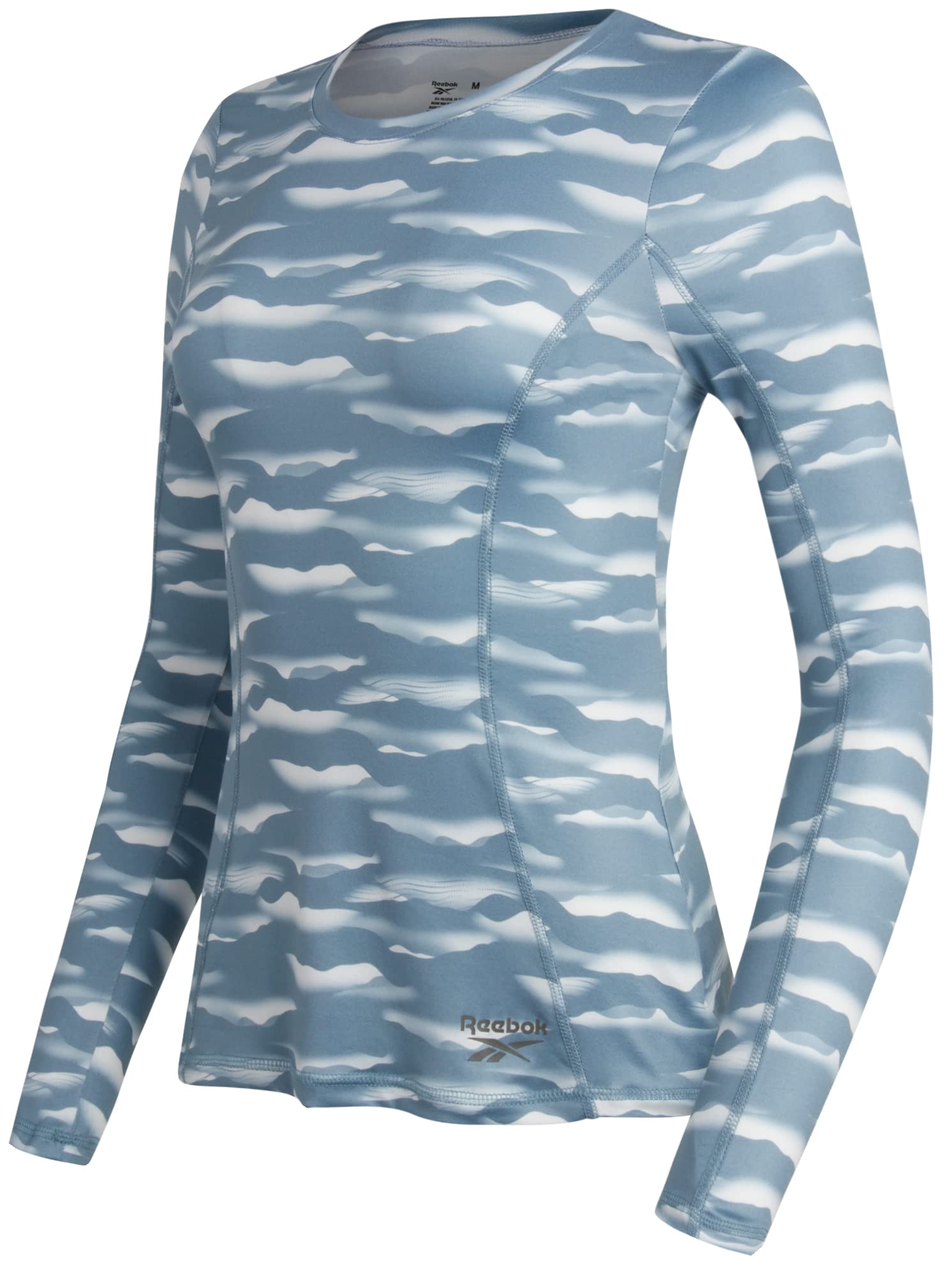 Reebok Women's Performance Thermal Shirt - Athletic Base Layer Long Sleeve Shirt (S-XL), Size X-Large, Black