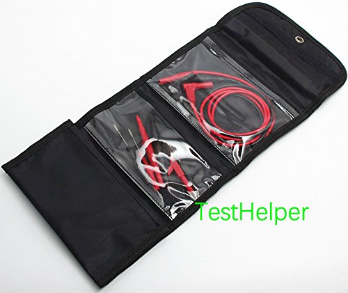 TestHelper TH-6-KIT Automotive Test Lead Kit, Test Probes,Flexible Silicon Back Probe pins,Shielded Alligator Clips and Large Crocodile Clips,Multimeter Clamp Meter