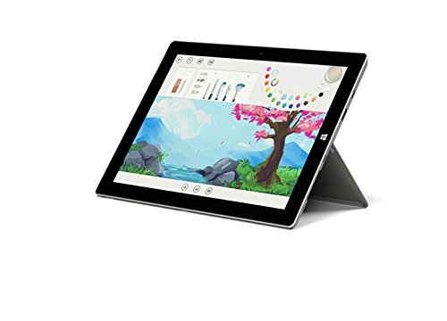 Microsoft Surface 3 Tablet, Intel Atom x7 x7-Z8700, 1.6 GHz, 4 GB, 64 GB SSD, Windows 10, Silver, 10.8 (Renewed)