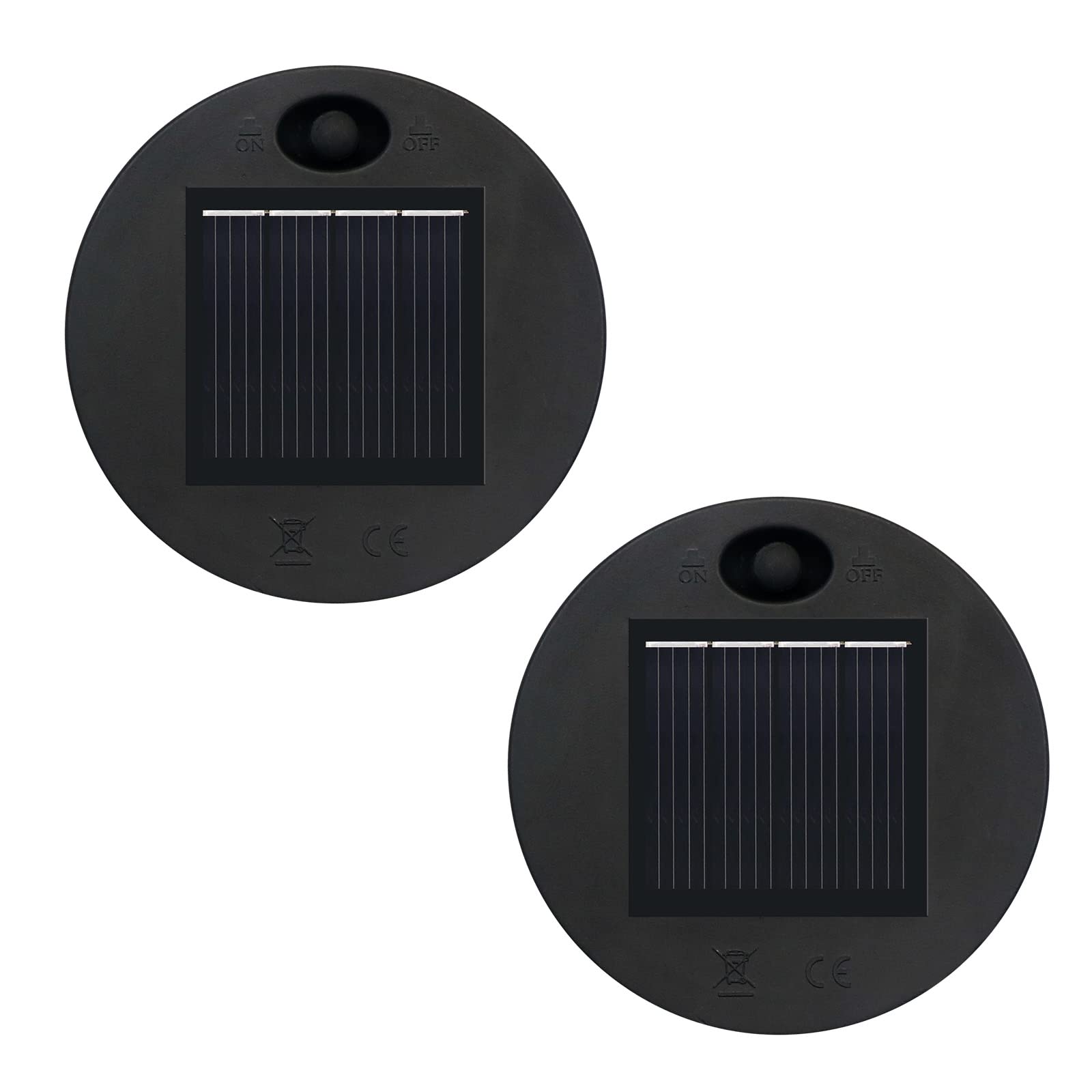Solar Lights Replacement Top 2 Pack for Outdoor Hanging Lanterns(3.3inch) Use for Outdoor Hanging Lanterns Garden Patio Table Decor