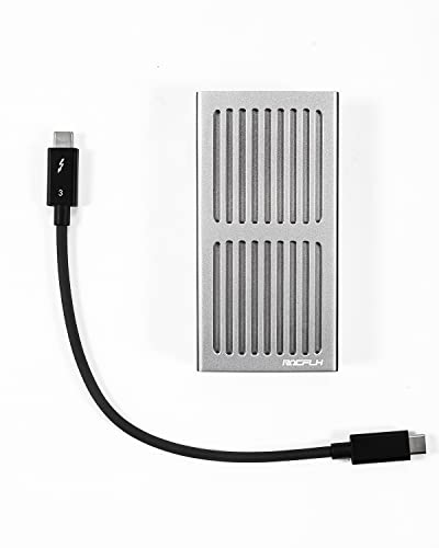 ROCFLH OPQ7 2T Portable External SSD - Up to 3000MB/s, Thunderbolt 3/4 (40Gbps), USB-C (10Gbps) - for Apple M1 Mac and PC Desktop Laptop (OPQ7-2000G)