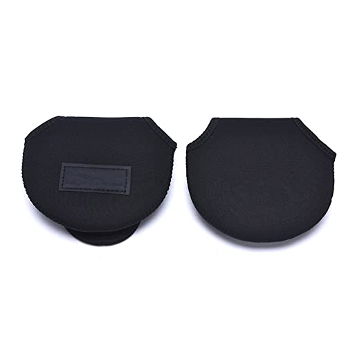 SOLBUM Baitcasting Fishing Reel Cover Black Protective Bag for Baitcasting Reel Fishing Accessories Tools Fly Reel Case (Color : Black A1)
