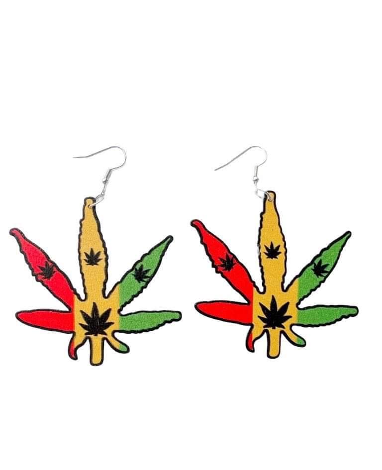Rasta Wood Earrings (Diamond)