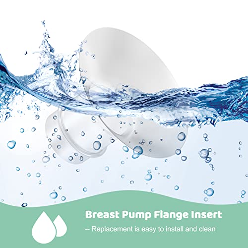 TSRETE Flange Insert 21mm Compatible with S9/S10/S12 Parts, Hands-Free Breast Pump Shield/Flange Insert, Breast Pump Parts Replace(21mm) - 1 Pc