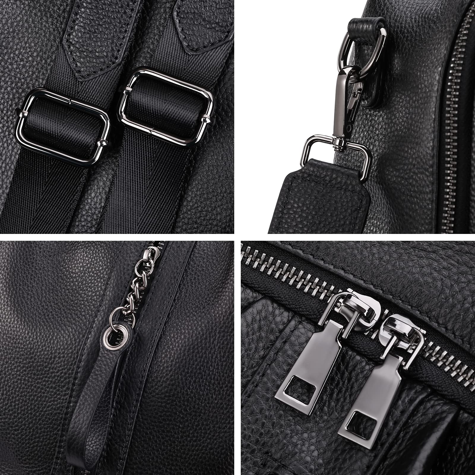 SENDEFN Backpack Purse for Women Fashion Design Shoulder Bag Genuine Leather Ladies Travel bag