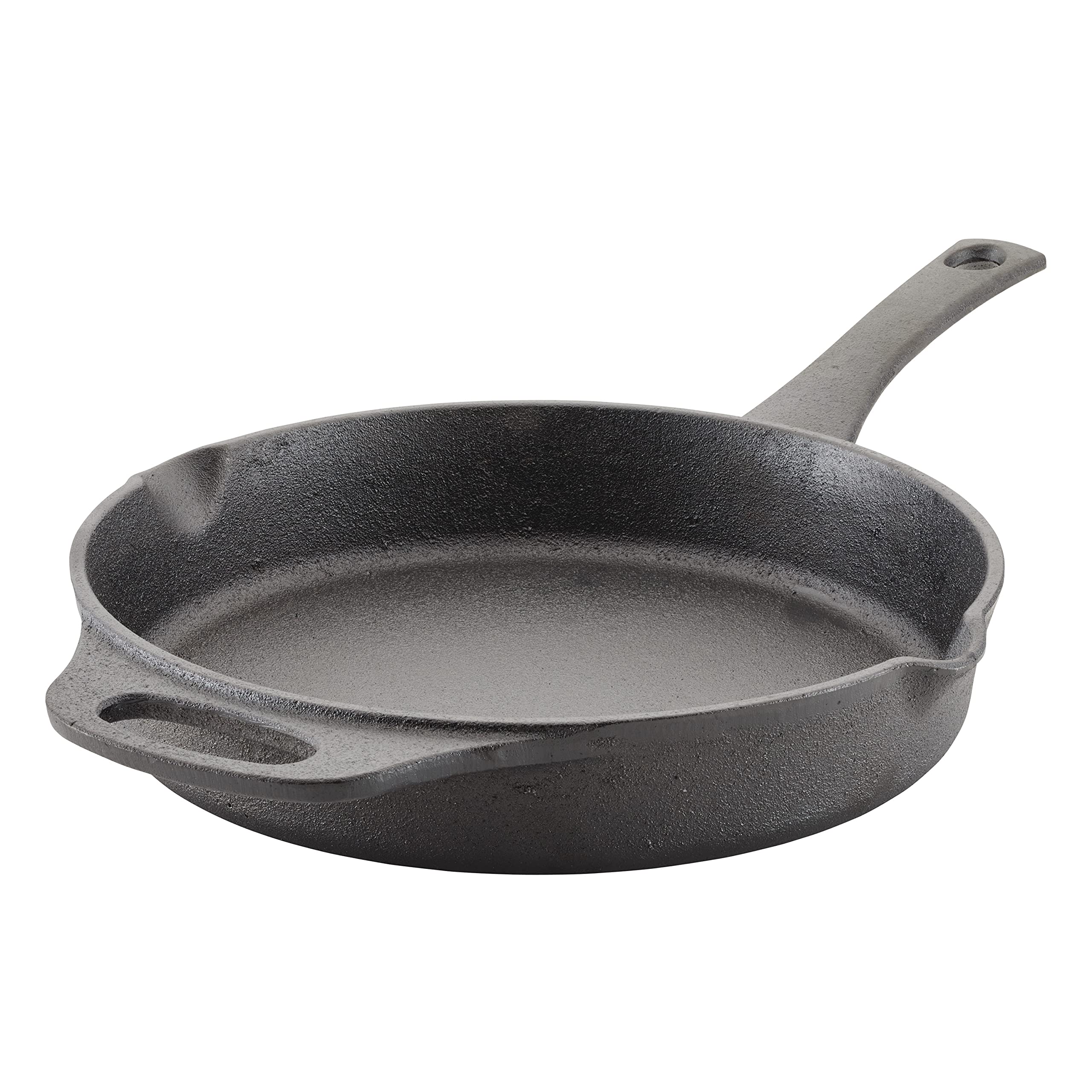 Rachael Ray Pre-seasoned Cast Iron Skillet, 10 Inch, Black
