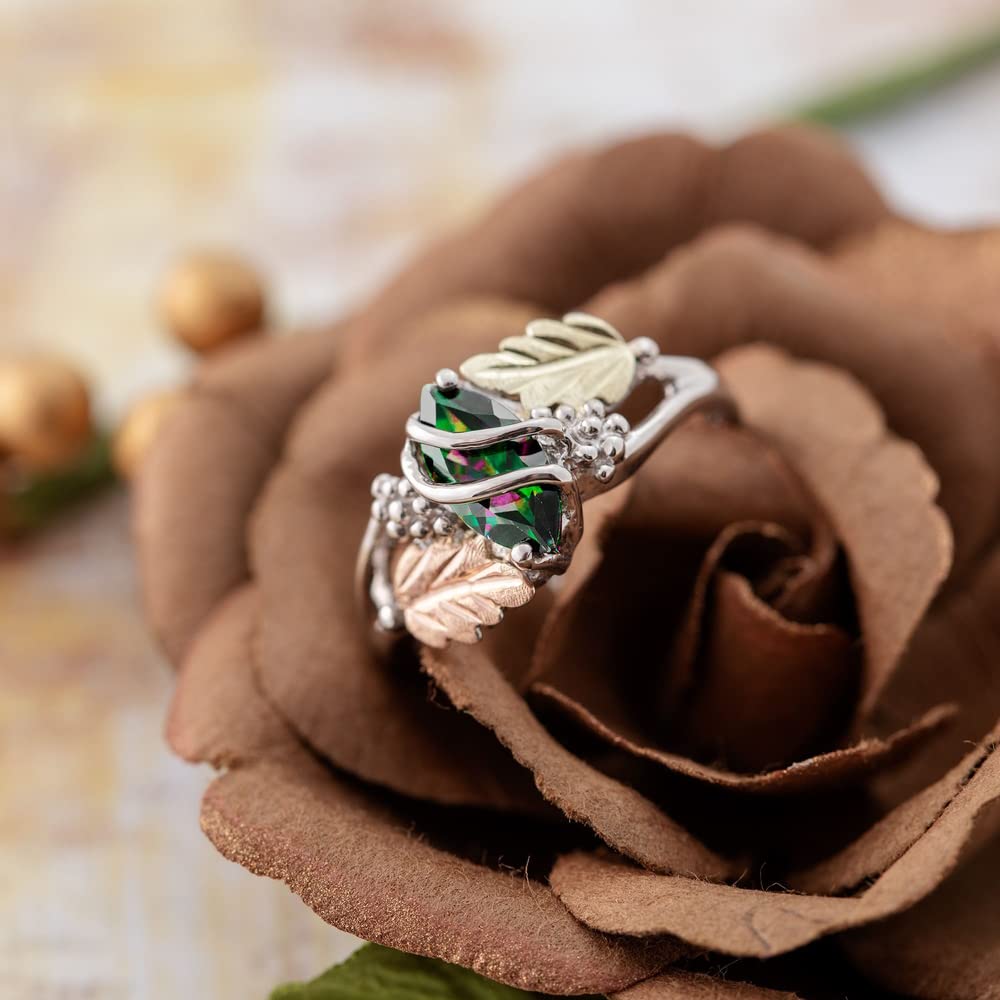 Landstroms Ladies Black Hills Silver Mystic Fire Topaz Ring - MRL02874-471, Size 9