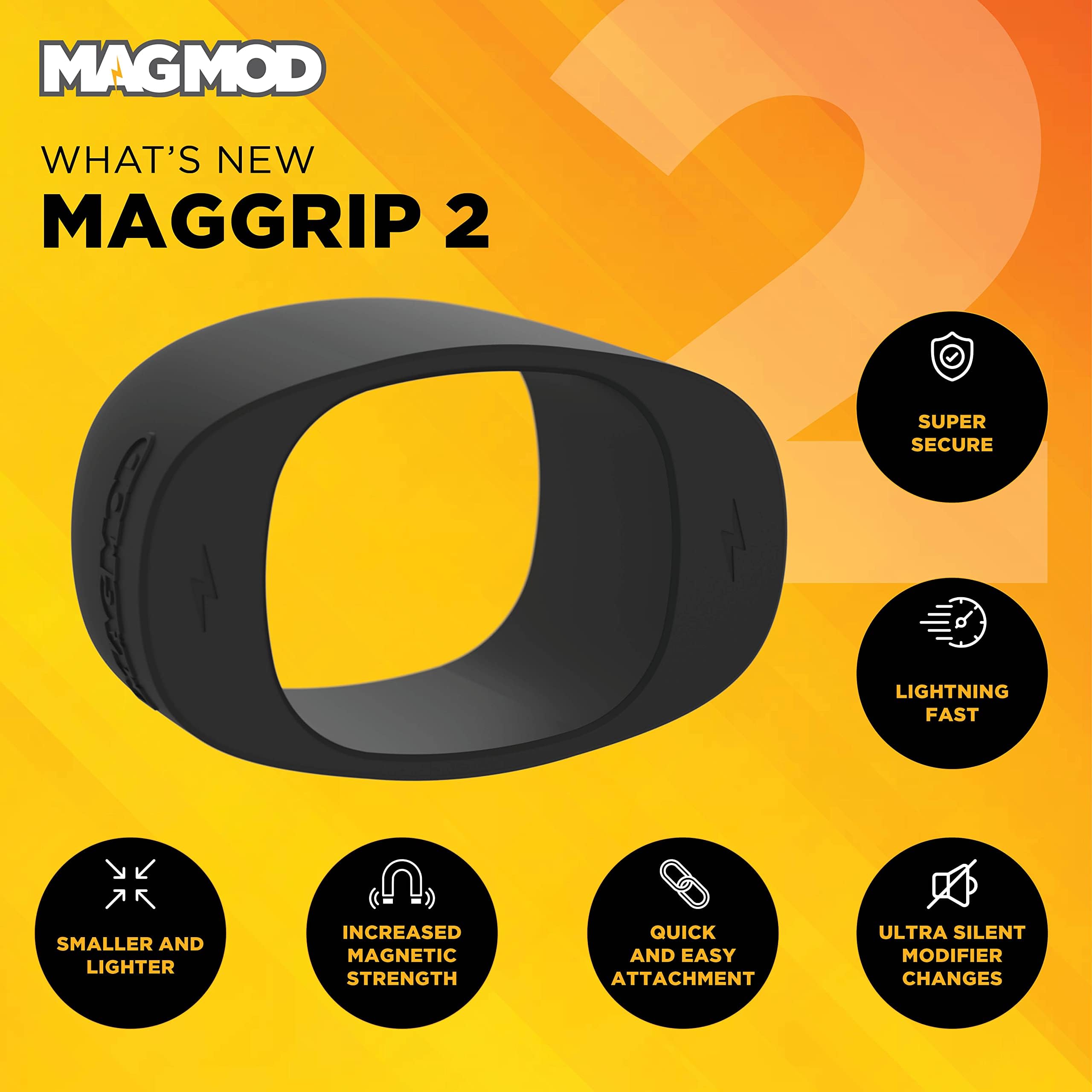 MagMod MagSphere 2 and MagGrip 2 | Camera Speedlight Flash Diffuser Bundle | Modular Camera Lighting Set | Magnetic Flash Diffuser | Photography Lighting Flash Modifier