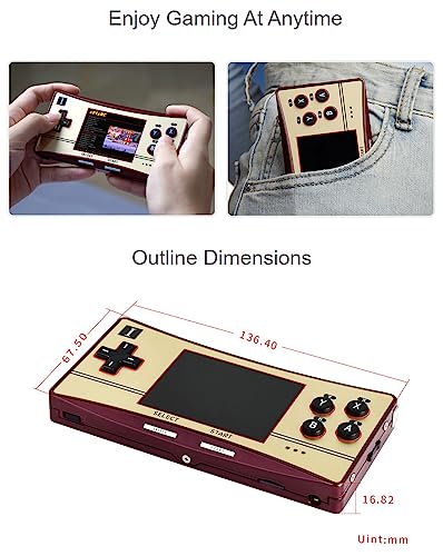 Waveshare GPM280 Portable Game Console Compatible with Raspberry Pi Zero W/Zero 2 W(Included) WiFi Connectivity