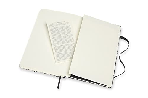 Moleskine Limited Collection Blend Textile Notebook, Hard Cover, Large (5" x 8.25") Ruled, Check, 240 Pages