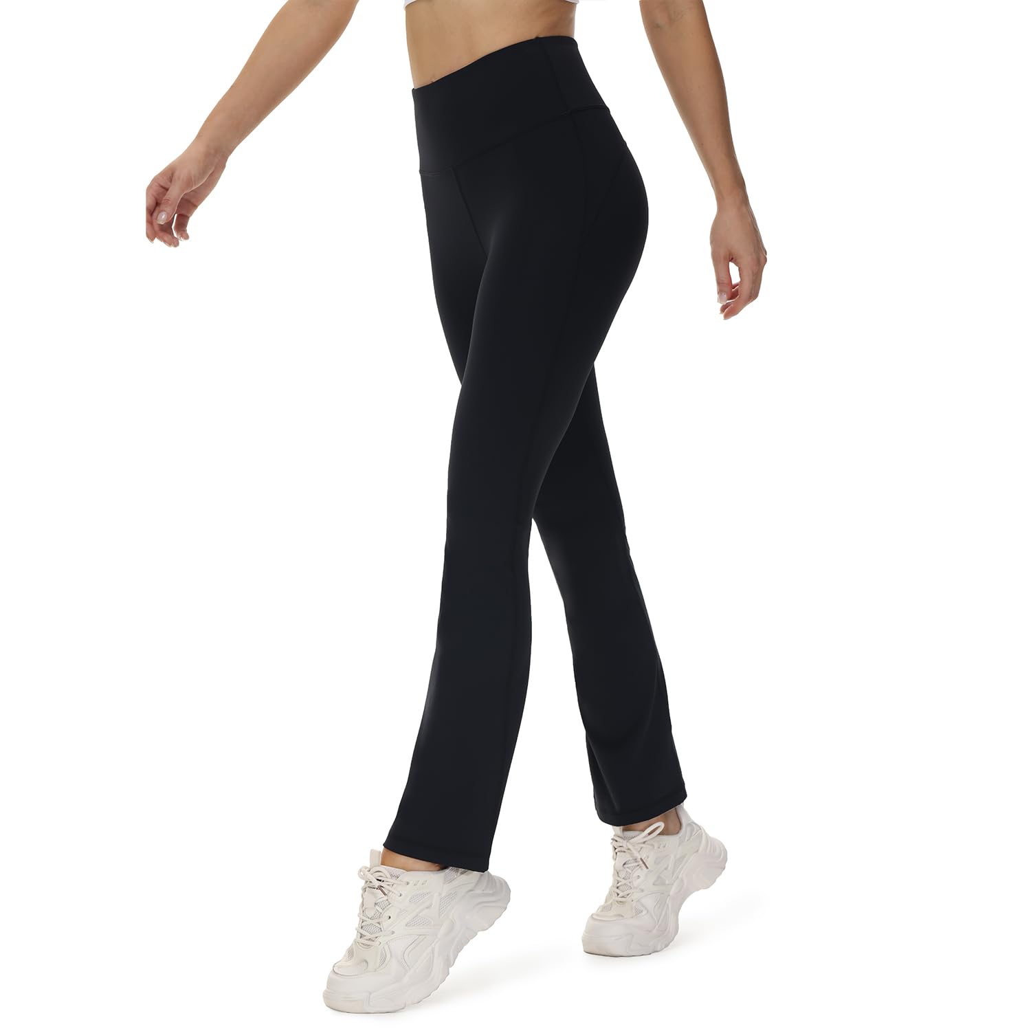 Rosemmetti Women's Bootcut Yoga Pants,High Waisted Flare Pants,Tummy Control Yoga Pants for Workout(059-2P hot pink/3X)