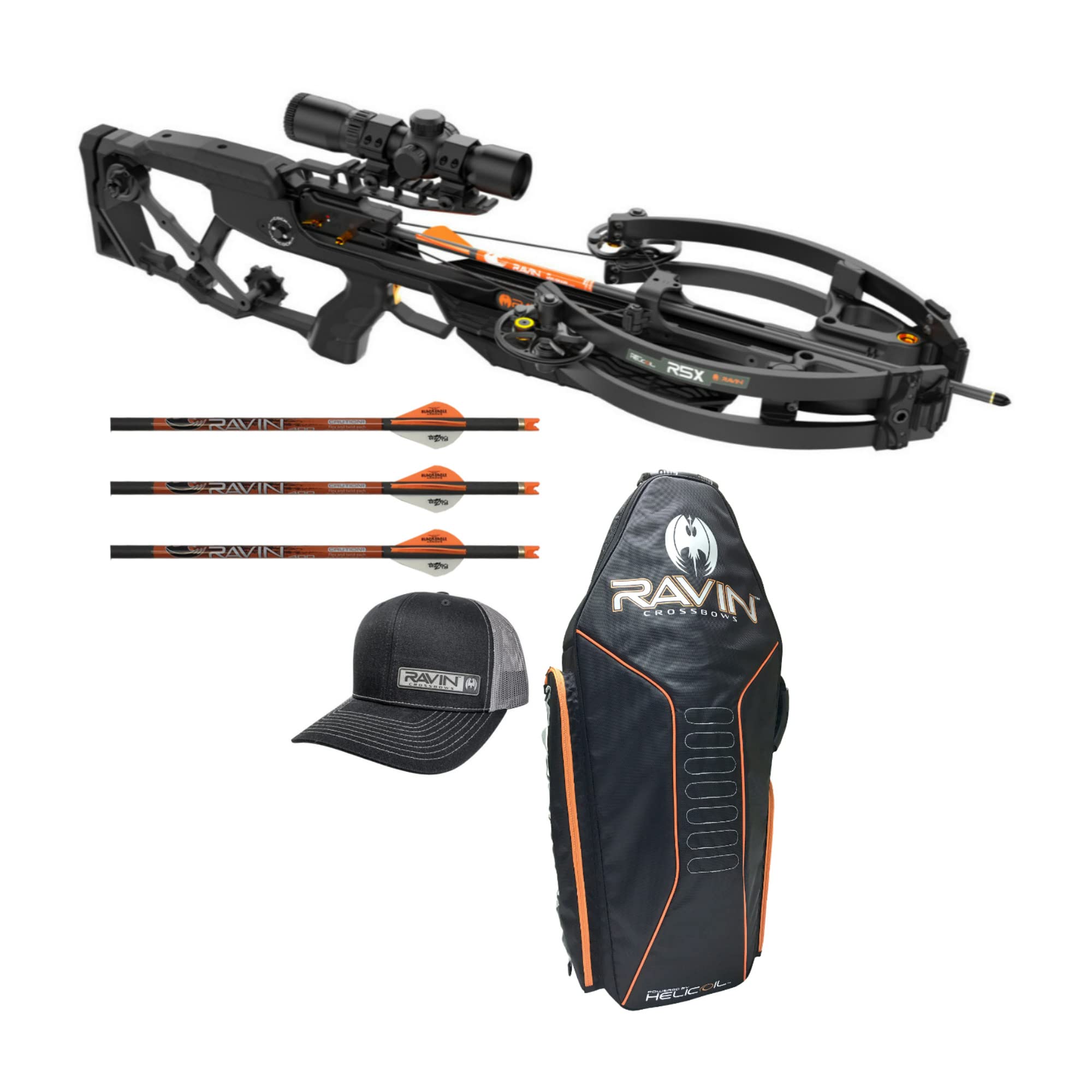 RAVIN R5X Crossbow (Black) Bundle with Soft Protective Case, and Snapback Hat (3 Items)