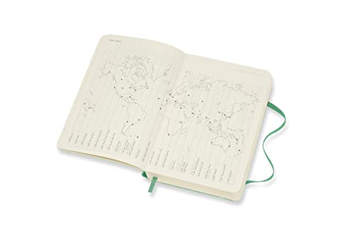 Moleskine Classic 12 Month 2022 Daily Planner, Soft Cover, Pocket (3.5" x 5.5"), Ice Green