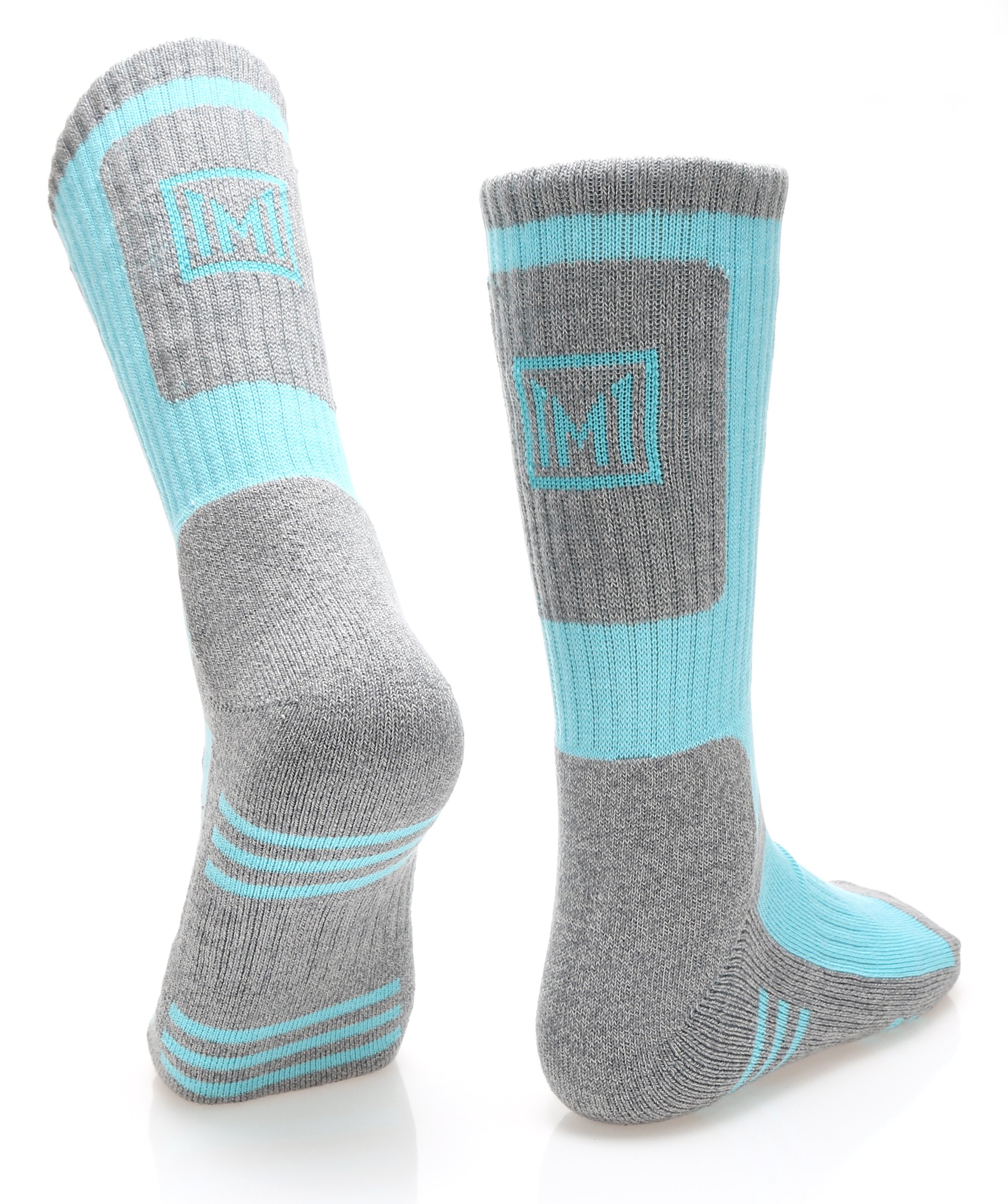 MIRMARU Women's 5 Pairs Multi Performance Outdoor Sports Hiking Trekking Crew Socks (M213FM)