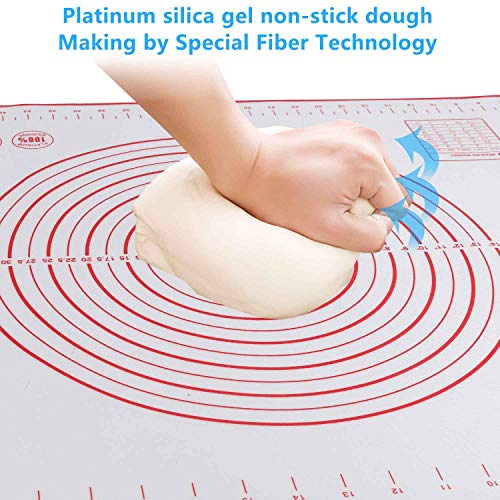 Rolling Pin - Dough Roller Wood Rolling Pin for Baking, 16 Inch by 1-3/8 Inch, Professional Rolling Pins for Baking Pizza, Clay, Pasta, Cookies, Dumpling (Pastry Mat)