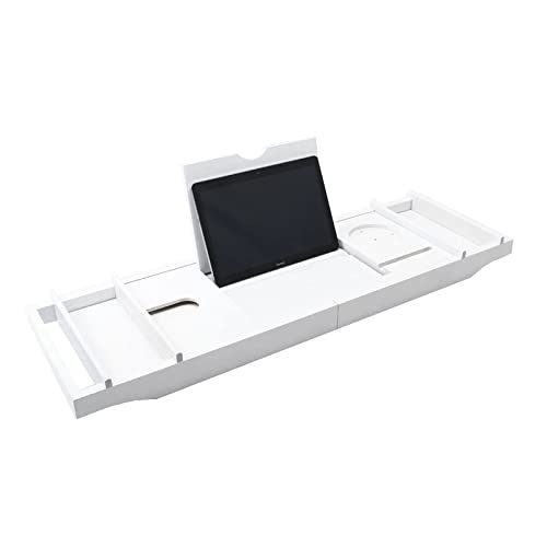 ZLXDP Bathtub Tray Bathtub Caddy Organizer Hanging Wine Tablet Holder Reading Rack Bath Tub Shelf ( Color : E , Size : As Shown )