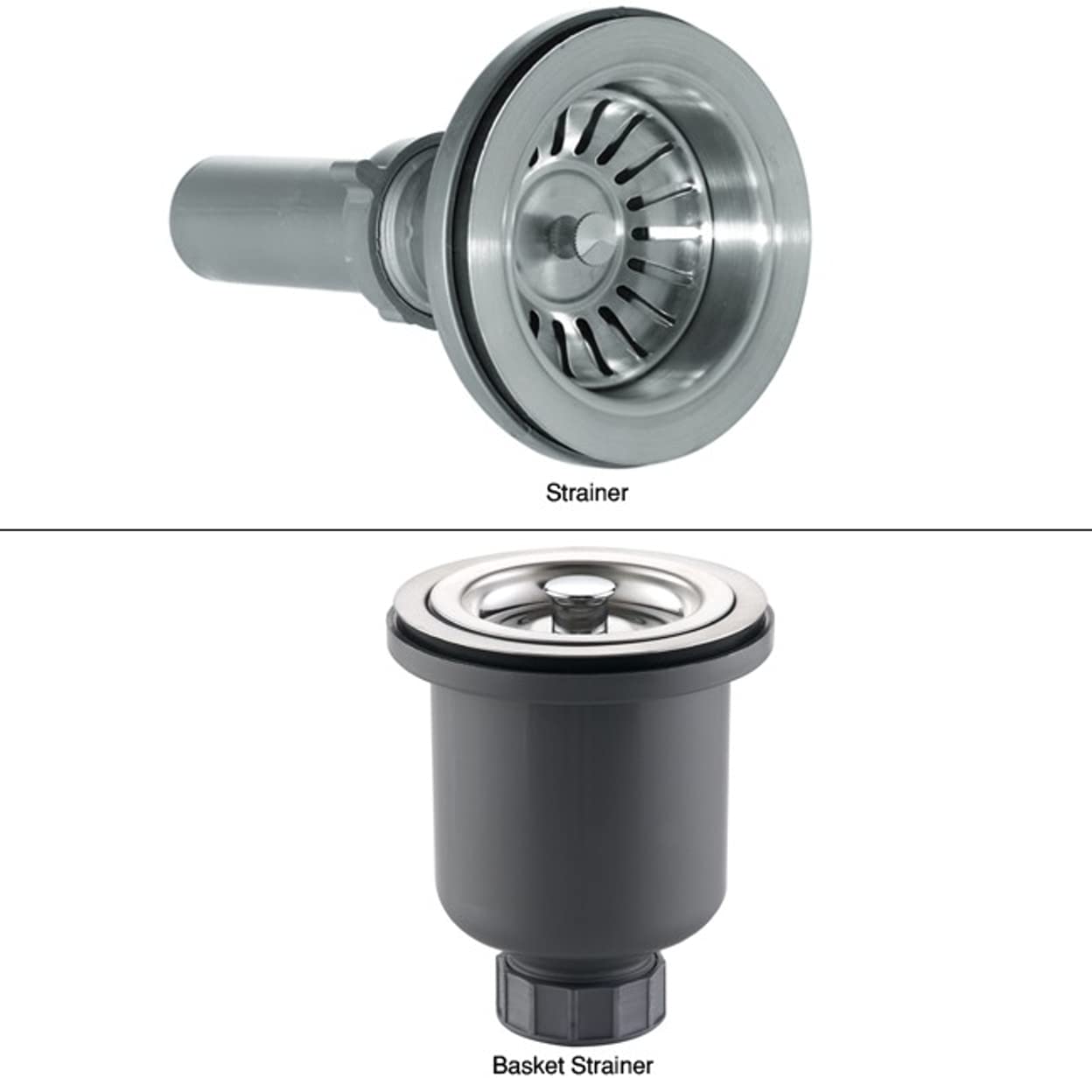 Kraus BST-1-ST-1 Stainless Steel Basket Strainer and Strainer Set