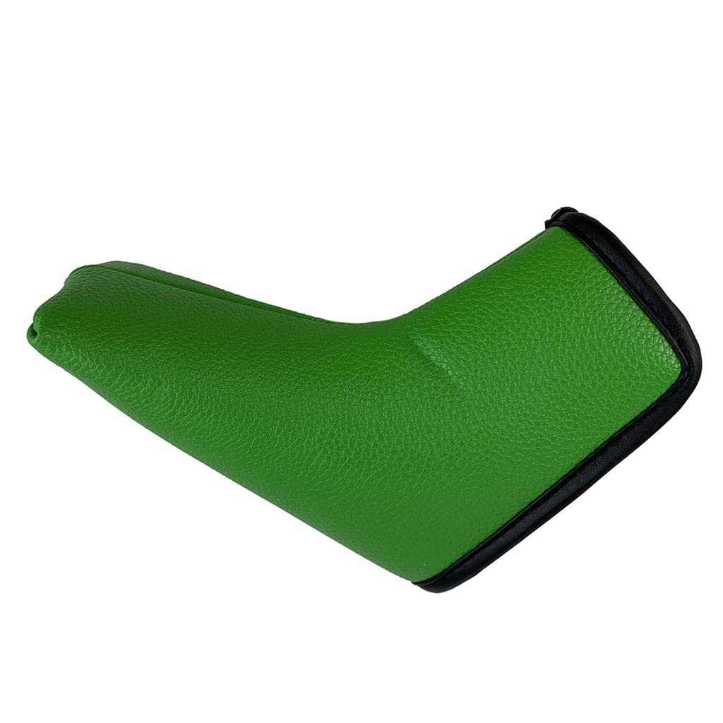 menolana Waterproof Golf Putter Head Cover Non- PU Blade Club Headcover Golfer Gift, Green, 17.5cm