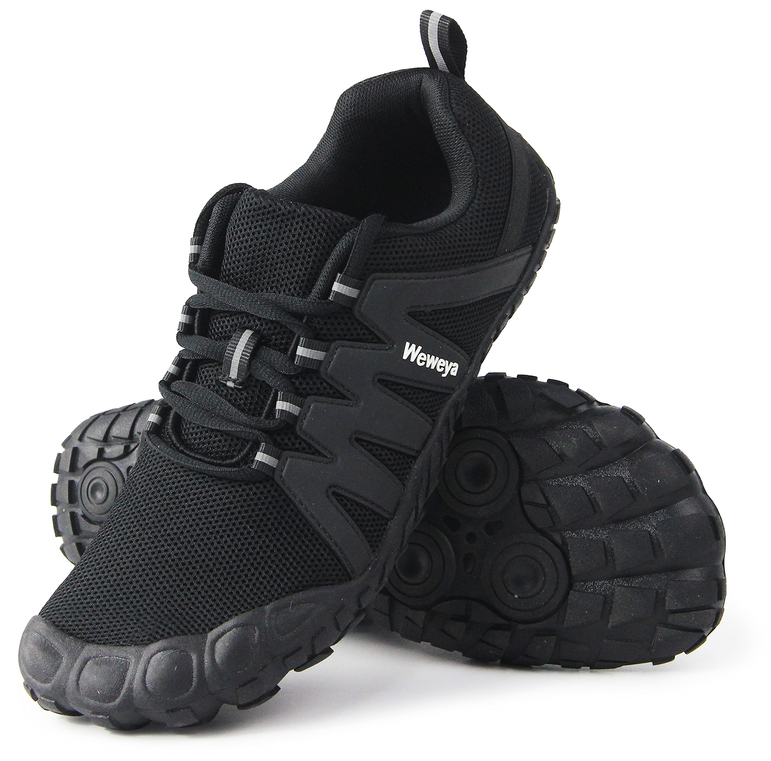 Minimalist Barefoot Shoes for Men Cross Training Workout Treadmill Running Biking Cycling Bicycle Spinning Bike Indoor Rowing Size 9 Black