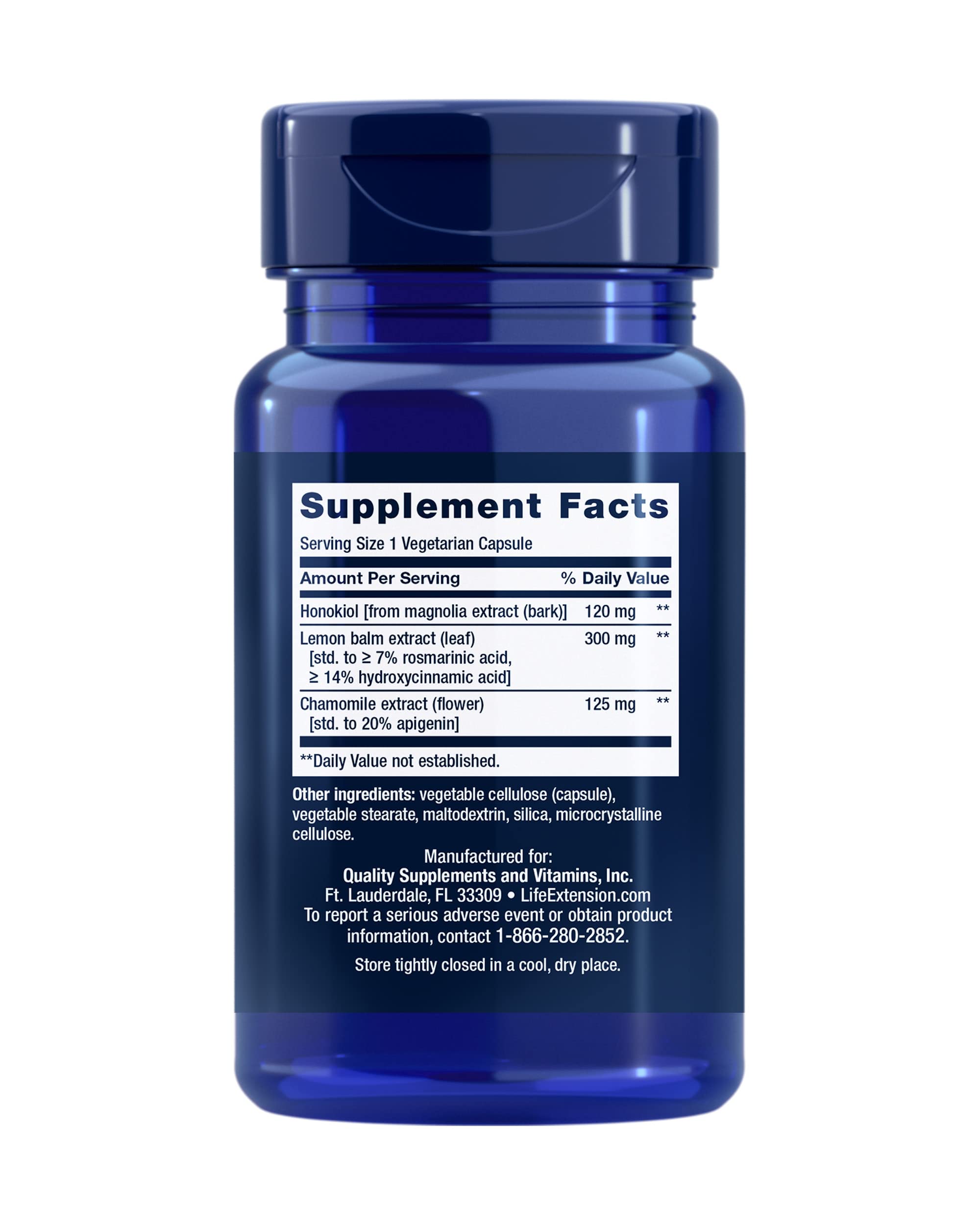 Life Extension Herbal Sleep PM – Natural Sleep Supplement without Melatonin - with Lemon Balm, Honokiol & Chamomile Extracts for Healthy Sleep - Non-GMO, Gluten-Free - 30 Vegetarian Capsules