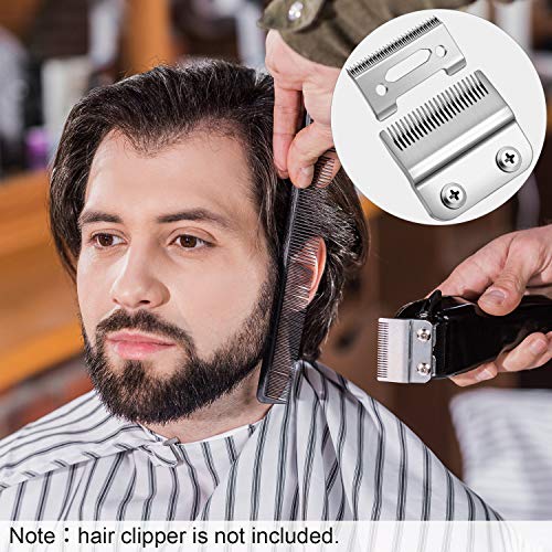 Mudder 2 Sets Adjustable Hair Clippers Blades 2-Hole Hair Trimmer Replacement Blades Compatible with 8148, 1919, 8591, 8509, 2241 and 2240 (Silver)