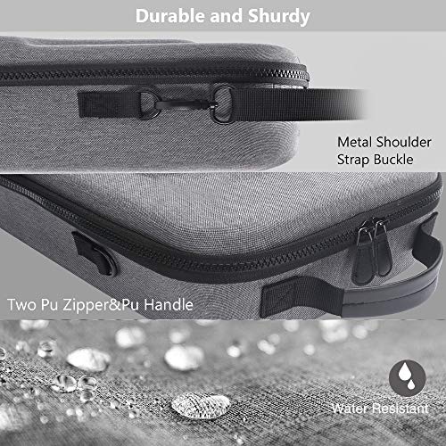 LOVEDAY Hard Travel Case for Oculus Quest 2 / Oculus Quest VR Gaming Headset Controllers Accessories Waterproof Carring case (Gray