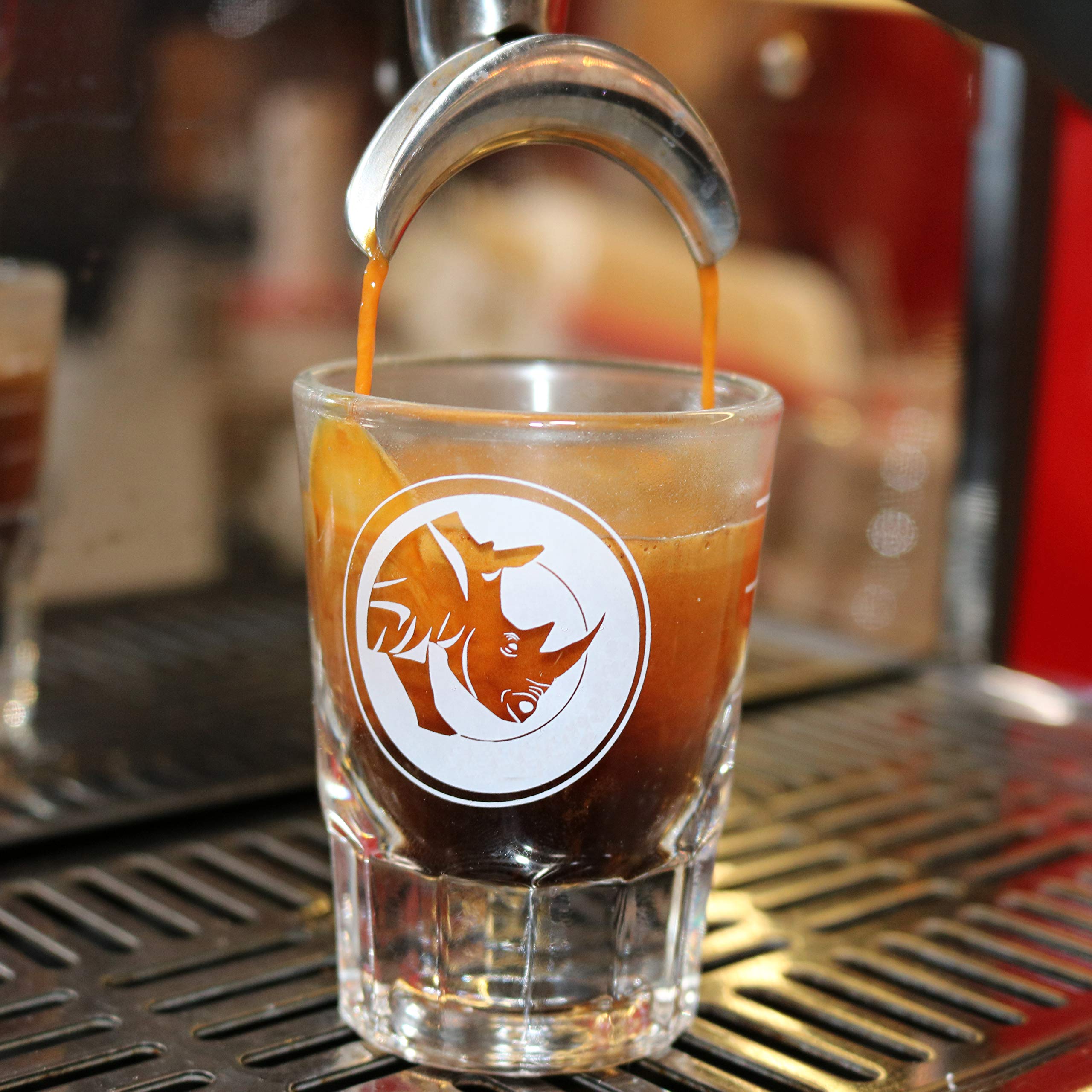 Rhino Coffee Gear Shot Glass, Single-1 Count