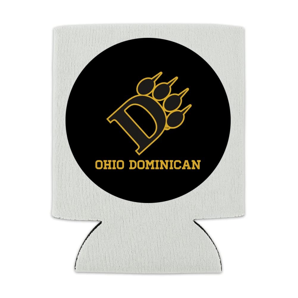 Ohio Dominican University Primary Logo Can Cooler - Drink Sleeve Hugger Collapsible Insulator - Beverage Insulated Holder
