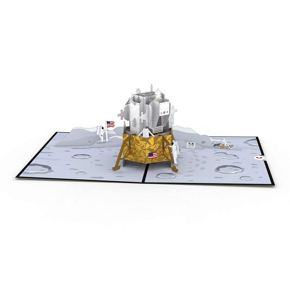 Lovepop Lunar Lander 3-D Pop-Up Greeting Card