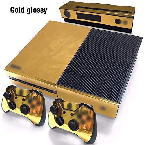 shyness Gold Glossy Sticker For ONE Console Controller + Kinect Decal Vinyl