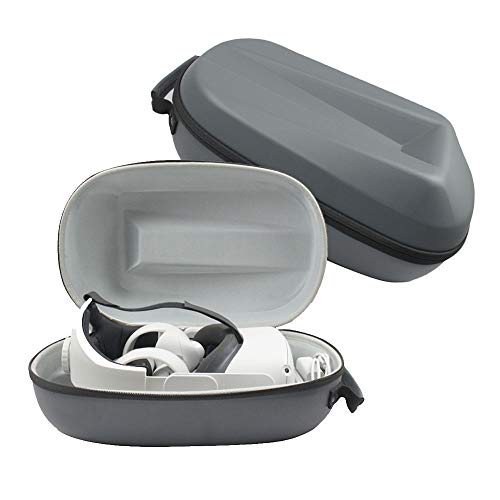 LUOWAN Travel Case for Oculus Quest 2,VR Gaming Headset and Controllers Accessories Waterproof Shockproof Protective case (Grey)