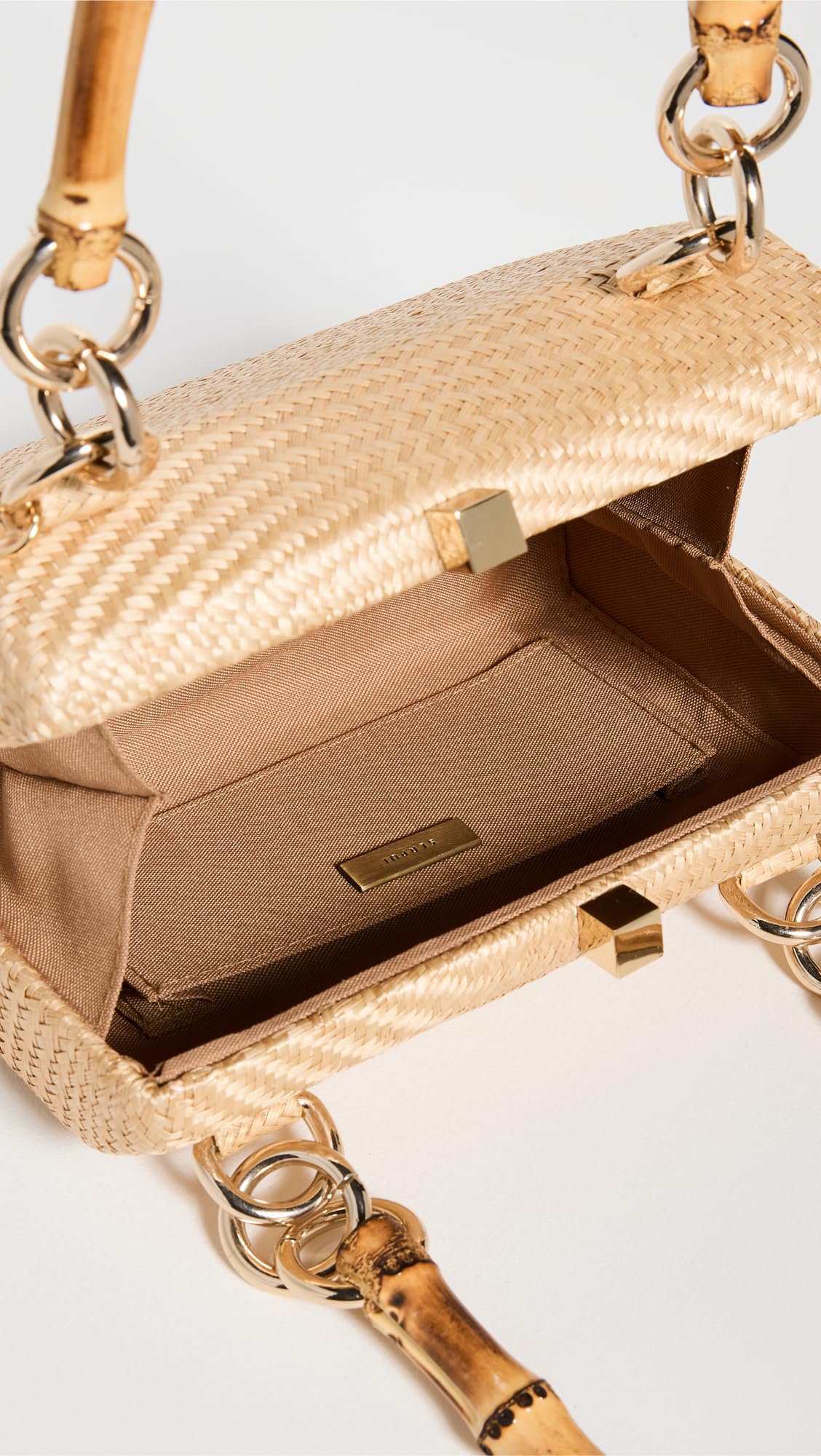 Serpui Marie Women's Little Church Bun Bag, Toast, Tan, Off White, One Size