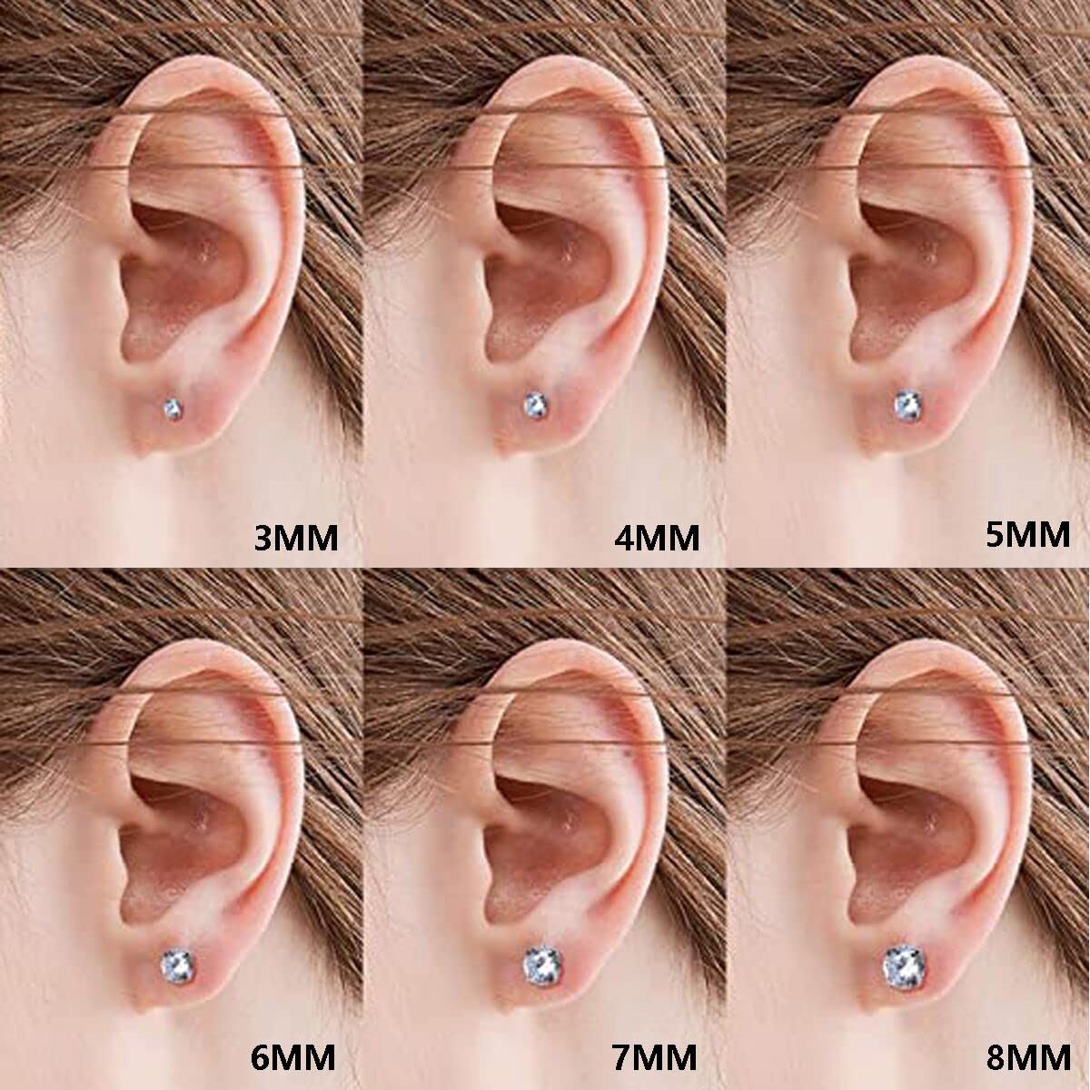 Professional Ear Piercing Gun Kit with 6 Pairs S925 Sterling Silver Earrings (18K Yellow Gold Plated)+10 Pairs 316L Surgical Stainless Steel Gun Stud