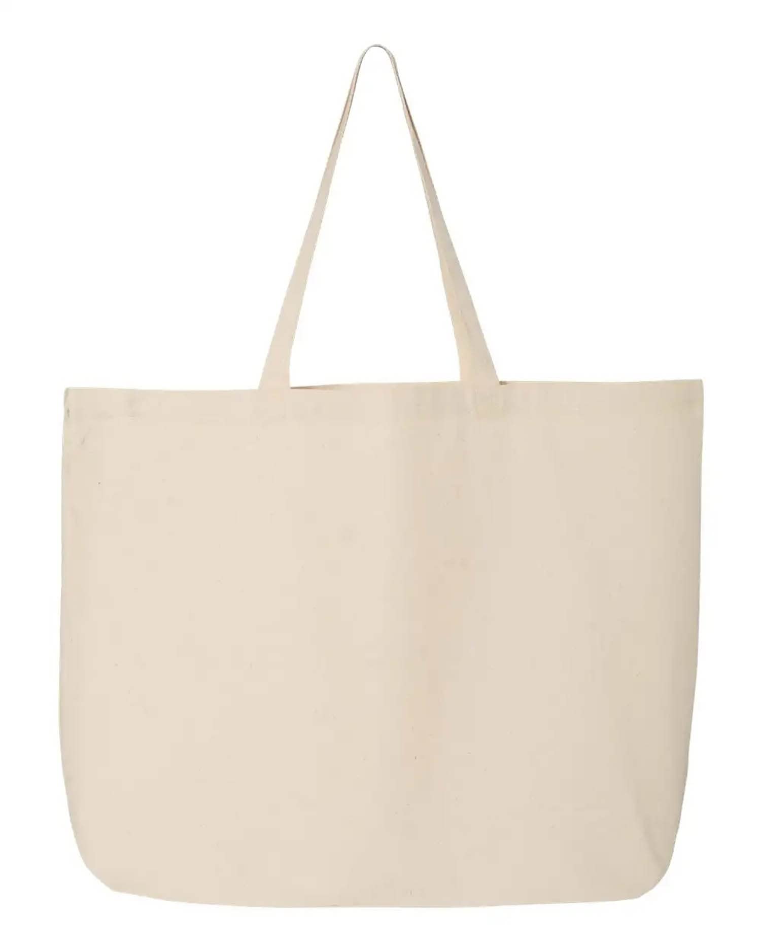 shop4ever Custom Personalized Teacher Teach Love Inspire Rainbow Jumbo Heavy Canvas Tote Reusable Shopping Bag 10 oz Natural 1 Pack