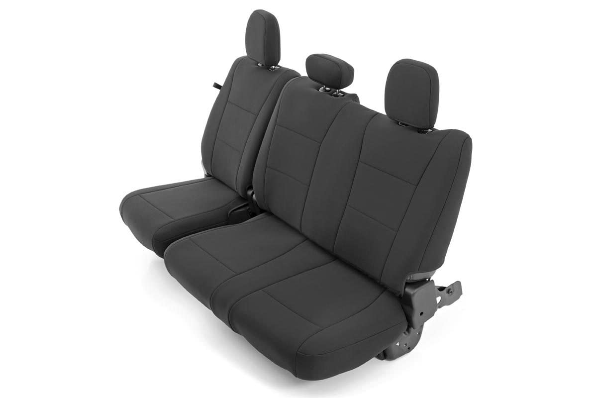 Rough Country F&R Neoprene Seat Covers for 15-21 F-150 | 17-21 F-250/350-91018A