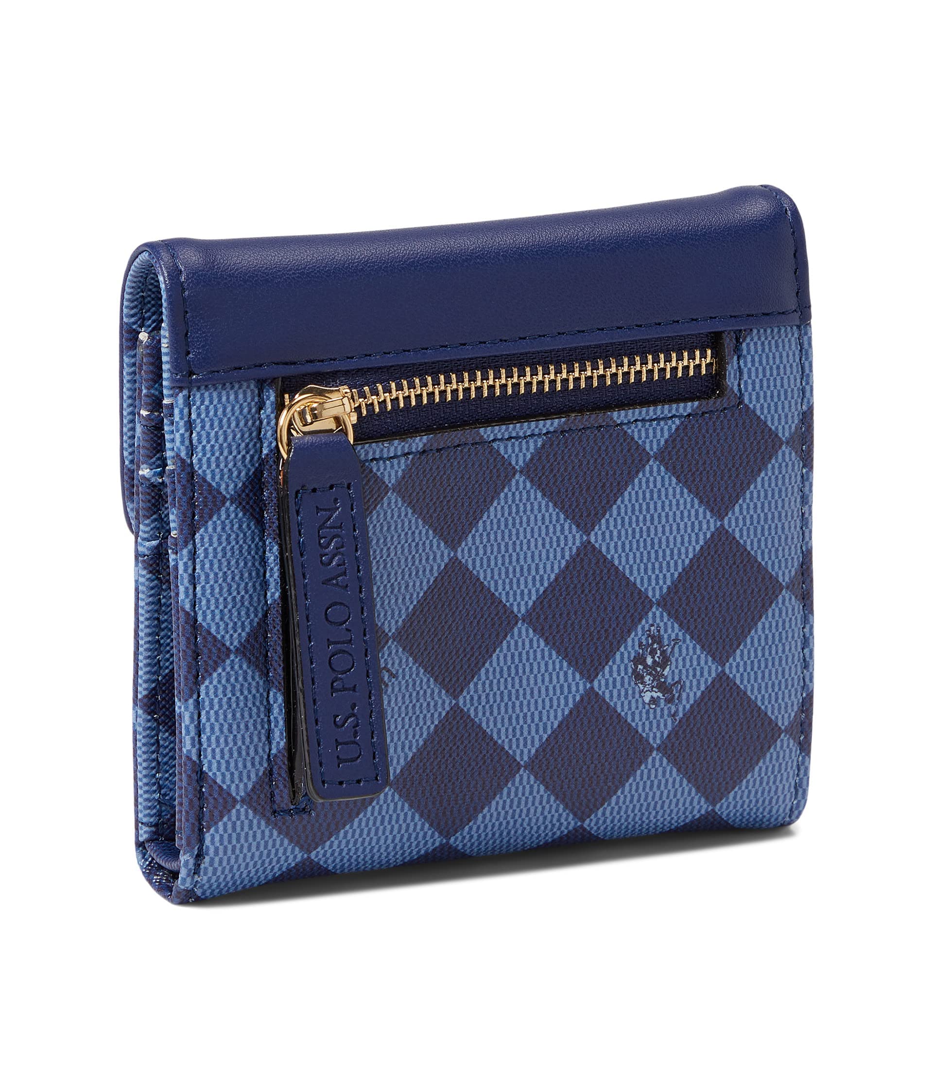 U.S. Polo Assn. Small Flap Wallet Blue/Black One Size