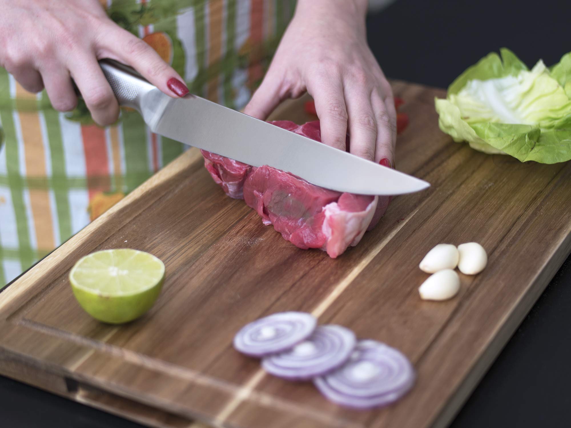 Ross Henery Professional, Japanese Style, 9 Piece Chefs Knife Set in Case with Protective Sheaths