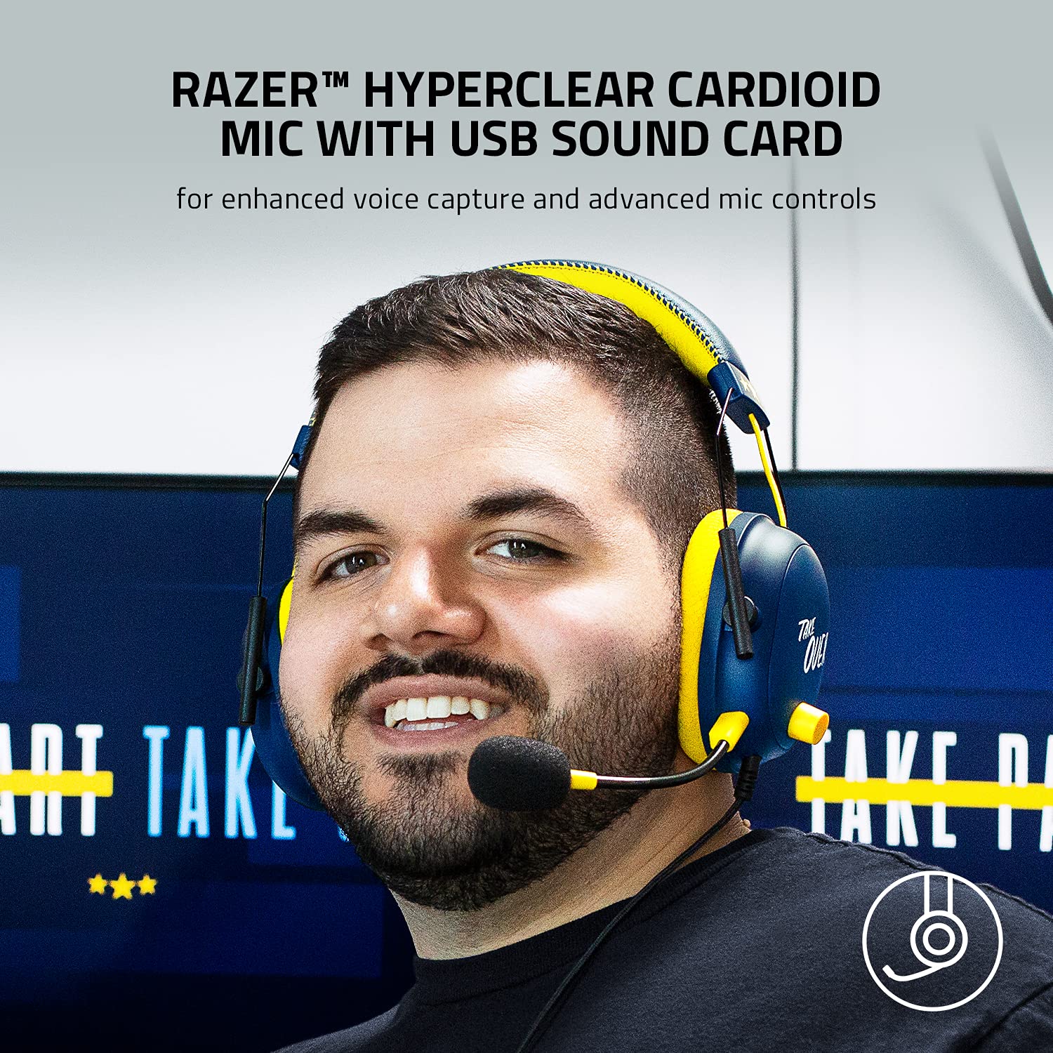 Razer BlackShark V2 Gaming Headset: THX 7.1 Spatial Surround Sound _50mm Drivers_Detachable Mic_for PC, PS4, PS5, Switch, Xbox One, Xbox Series X & S - 3.5mm Audio Jack & USB DAC_CourageJD (Renewed)