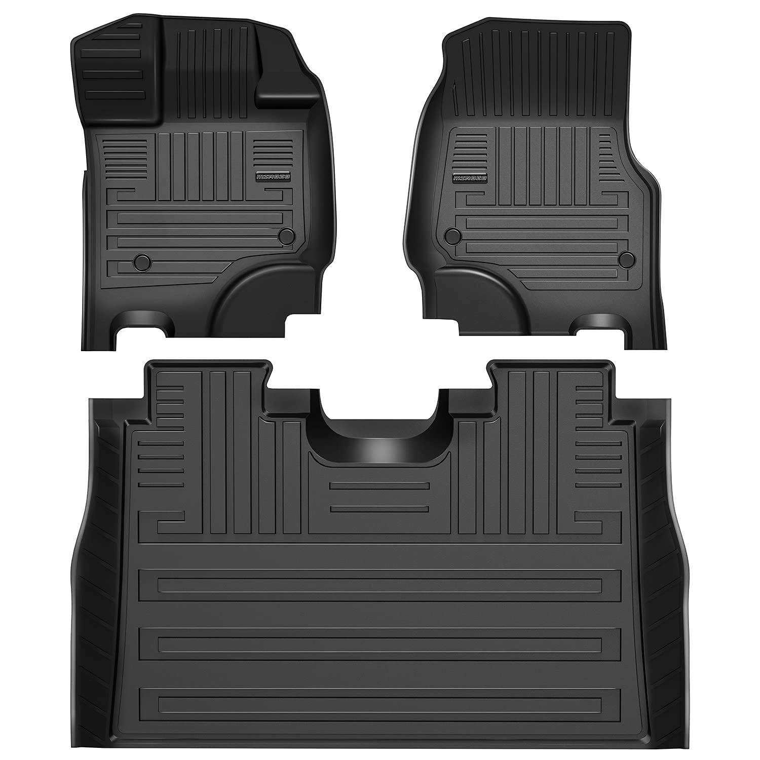 MIROZO Floor Mats Fits for 2015-2022 Ford F-150 SuperCrew Cab,All Weather Car Floor Mats Front & 2nd Seat Floor Liners