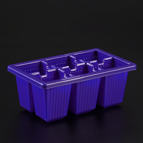 Yardwe 5 Pcs Square Seedling Pots Plant Germination Trays Vegetable Tray Plant Grower Sprouter Tray Starter Trays Growing Trays Microgreens Tray Mini Plants Miniature Planting Tray