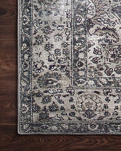 Loloi LAYLA Collection, LAY-06, Taupe/Stone, 9'-0" x 12'-0", 13" Thick, Area Rug, Soft, Durable, Vintage Inspired, Distressed, Low Pile, Non-Shedding, Easy Clean, Printed, Living Room Rug