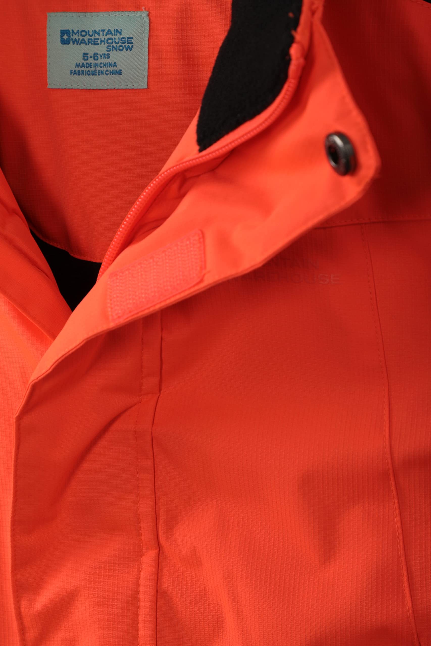 Mountain Warehouse Raptor Kids Ski Jacket, Boys & Girls Snow Coat Bright Orange Kids 11-12 Yrs (142-154 cm)